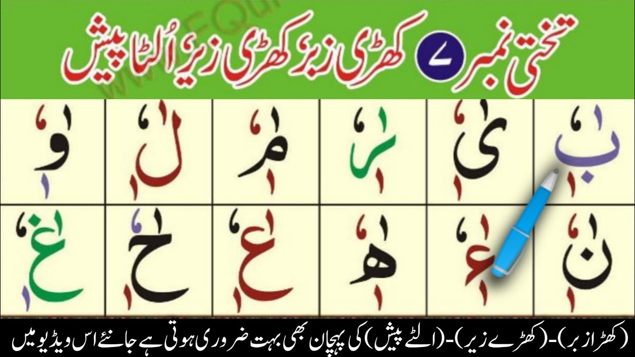 Noorani Qaida Lesson 7 | Alif baa taa | Arabic Alphabet | Arabic ...