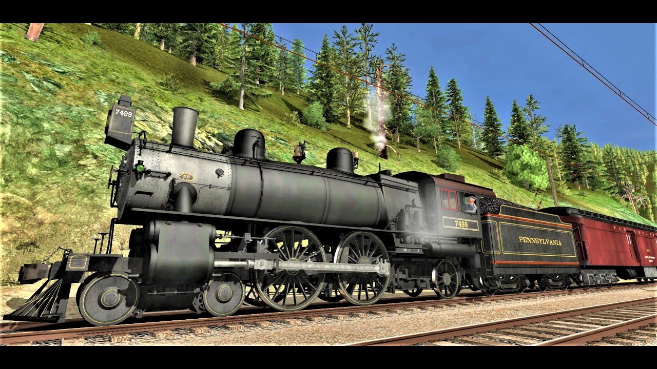 Atlantic (4-4-2) challenge Atlantic: PRR E7s vs PRR E6s (Trainz) - YouTube