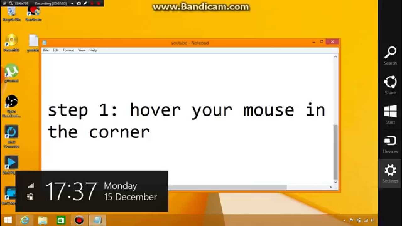 how to get your desktop background on to start in windows 8.1 - YouTube
