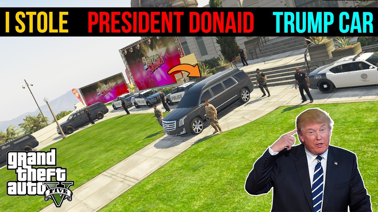 I STOLE PRESIDENT DONALD TRUMP CAR | GTA V GAMEPLAY #23 - YouTube