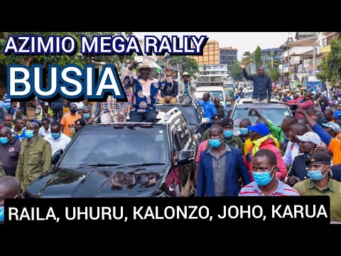 Raila live Busia today~ Azimio live busia county~Raila Uhuru, Joho ...