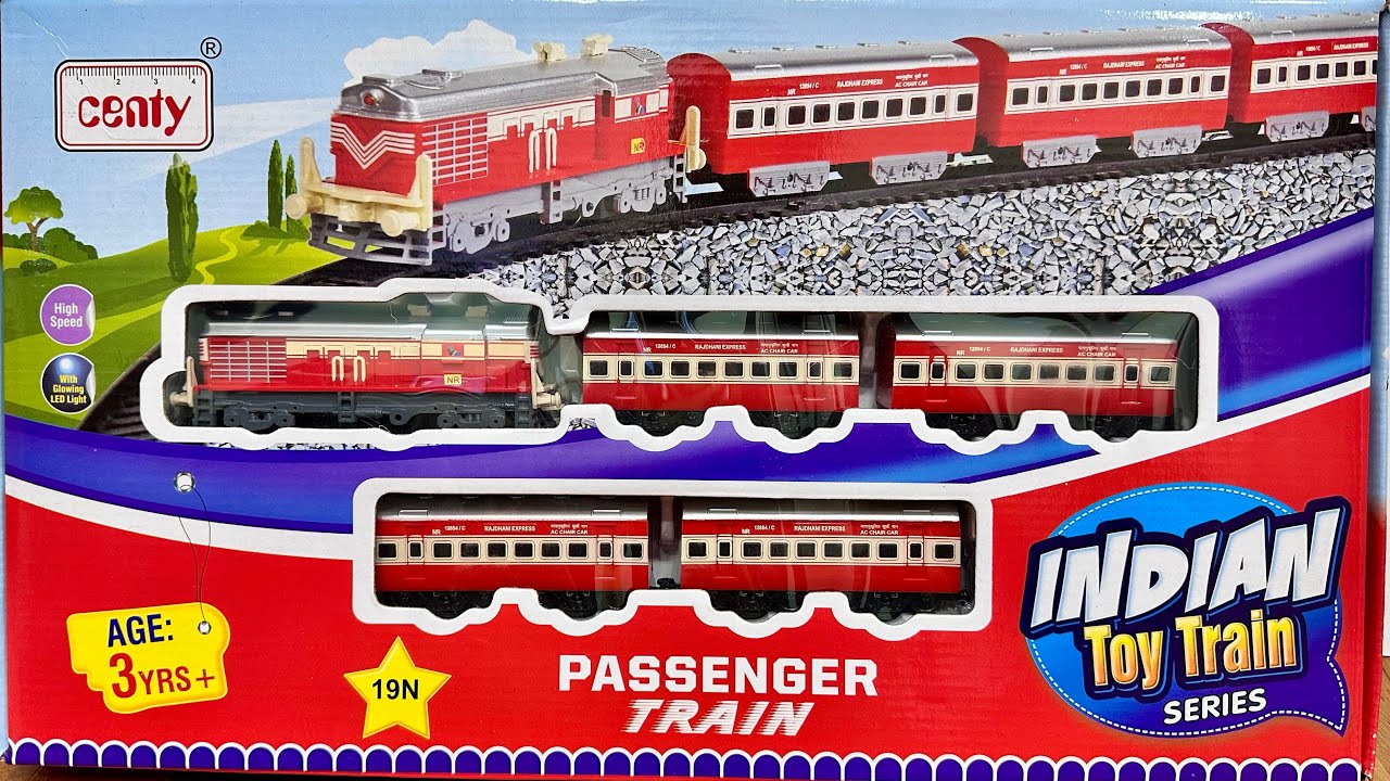 Centy toys train set: Unboxing of Rajdhani Express Toy Train - Indian ...