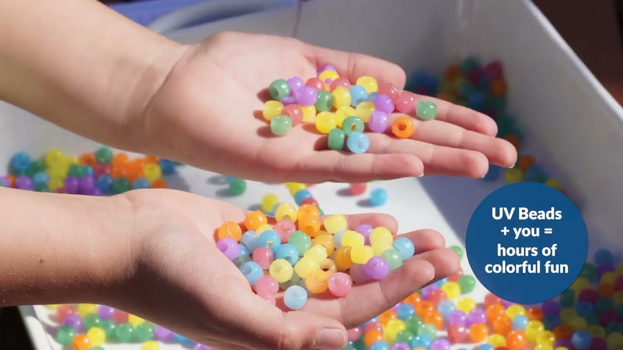 250 UV Color Changing Beads - Assorted Colors - 250 beads - YouTube