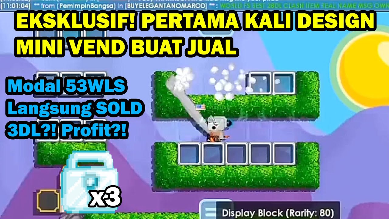 EKSKLUSIF! Pertama Kali Design Mini Vend World Buat Jual! Langsung ...