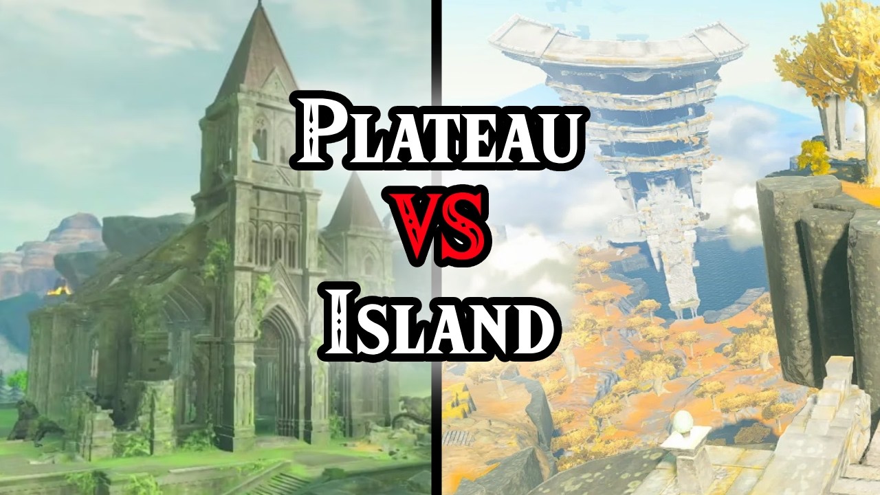 Great Plateau VS Great Sky Island - Tutorial Comparison - YouTube