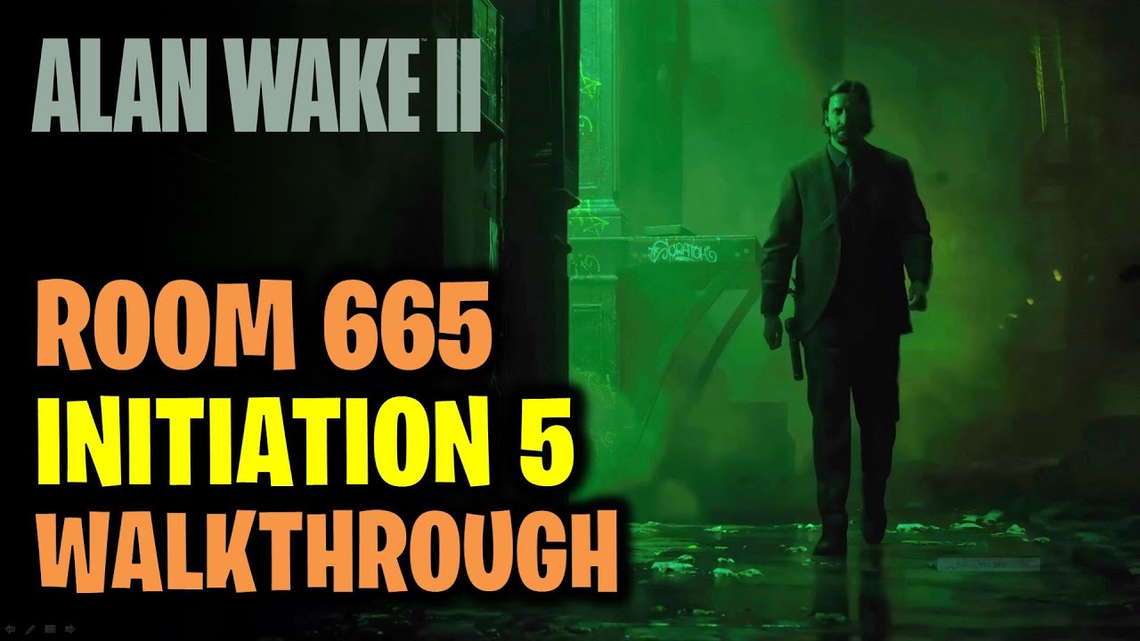 Initiation 5 Room 665 Walkthrough | Alan Wake 2 - YouTube