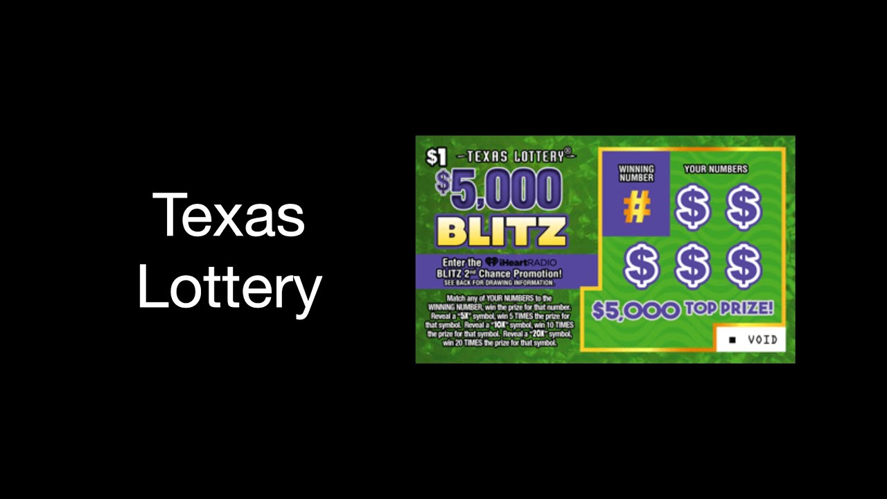 $5,000 Blitz - Texas Lottery $1 (January 2025) - YouTube