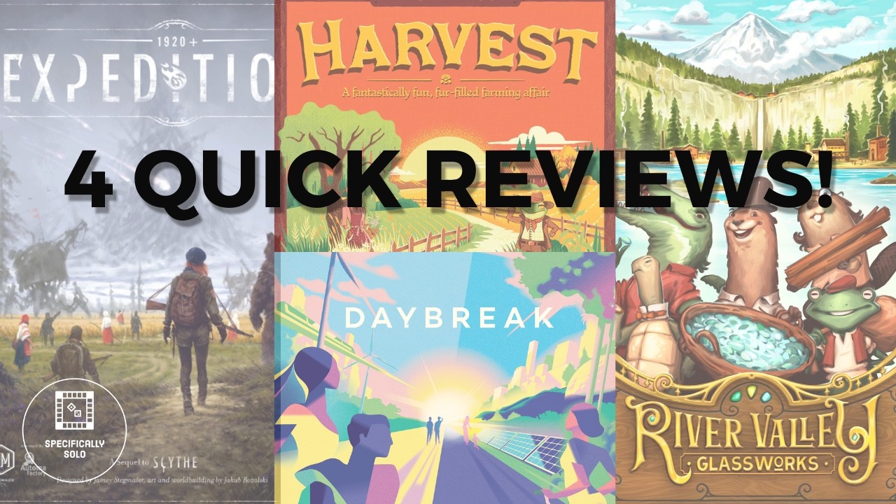 4 Quick Board Game Reviews! - YouTube