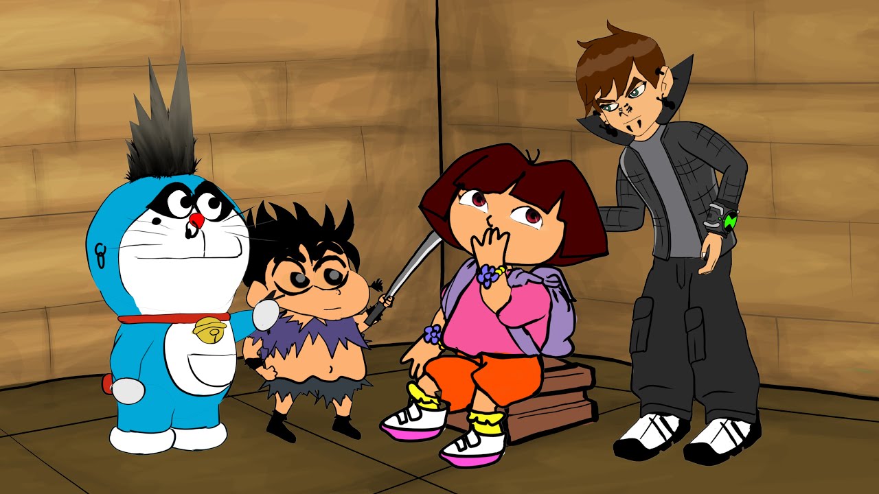 Dora Was Kidnapped by Ben 10 & Shinchan » PULLINGOS » dora bujji, ben ...