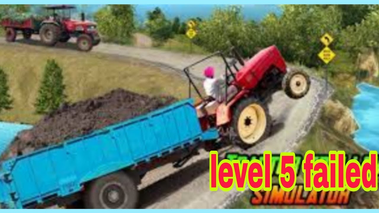 tractor trolley game 3D ll level 5 failed #tractorgame #naveenaryagame ...