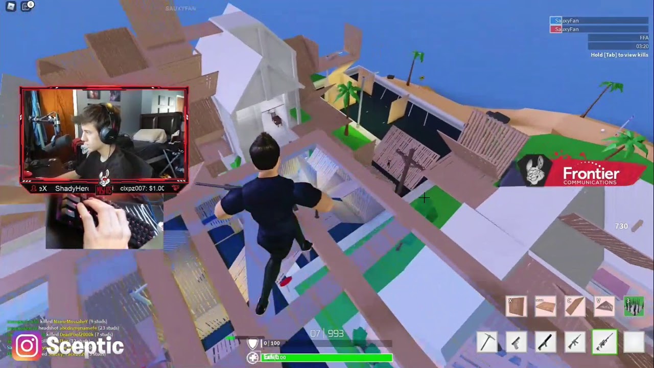 sceptic playing Fortnite in Roblox! unseen clip - YouTube
