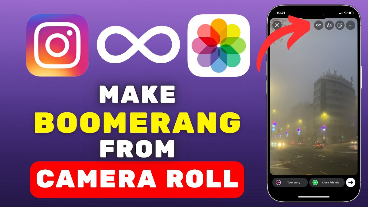 How To Make a Boomerang Video from Camera Roll on Instagram - YouTube