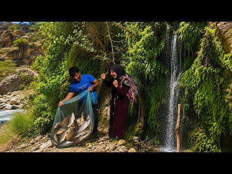 Back to Our Hidden Paradise | An Exciting Fishing Adventure by the Beautiful Waterfall 🐟💦