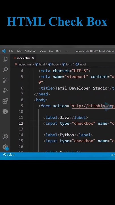 Html input tag type="checkbox" Part - 34 - YouTube