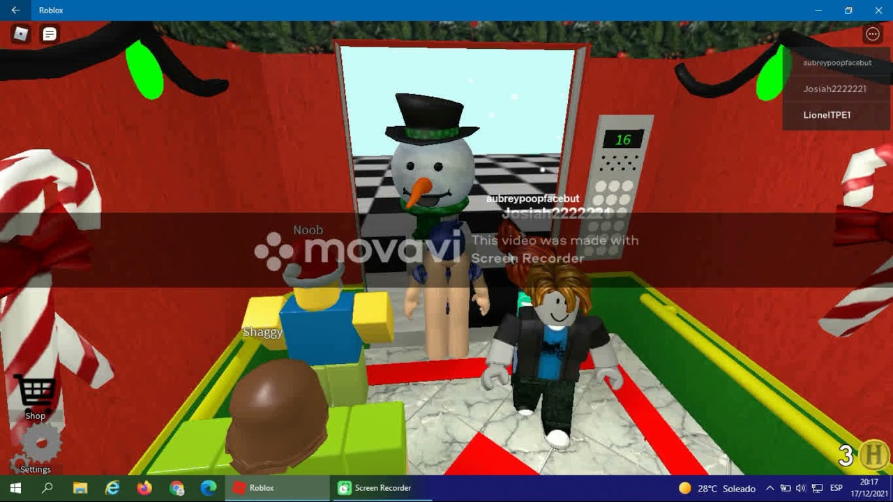 Lionel Juega (CHRISTMAS!) The Normal Elevator Modded En Roblox - YouTube
