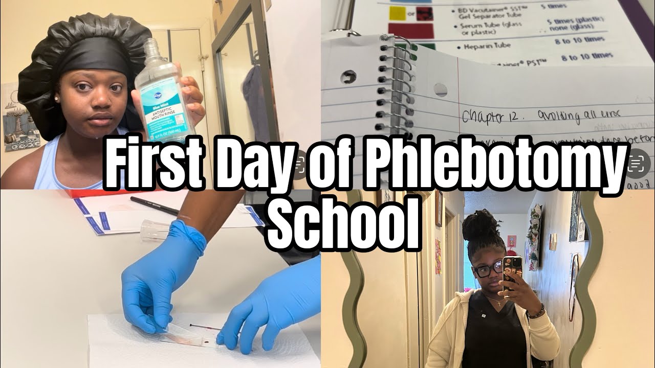GRWM + First Day of Phlebotomy School 🥼🩺👩🏾‍⚕️ - YouTube