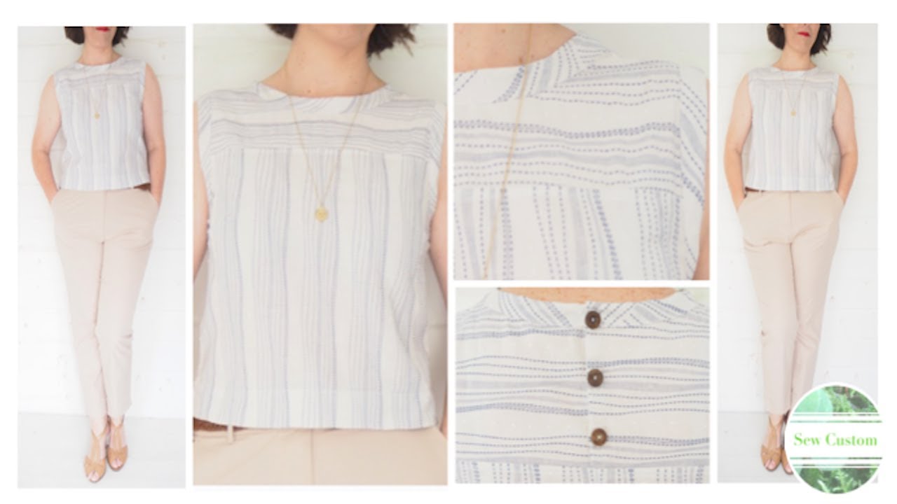 The Making of my Basic Shift Top with Yoke and Button Placket Detail ...