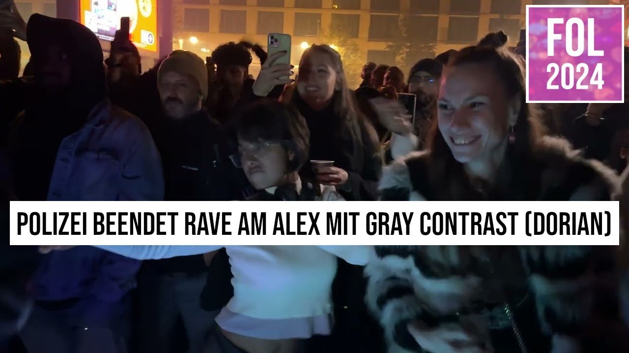 04.10.2024 Berlin Polizei beendet Rave am Alex mit Gray Contrast ...