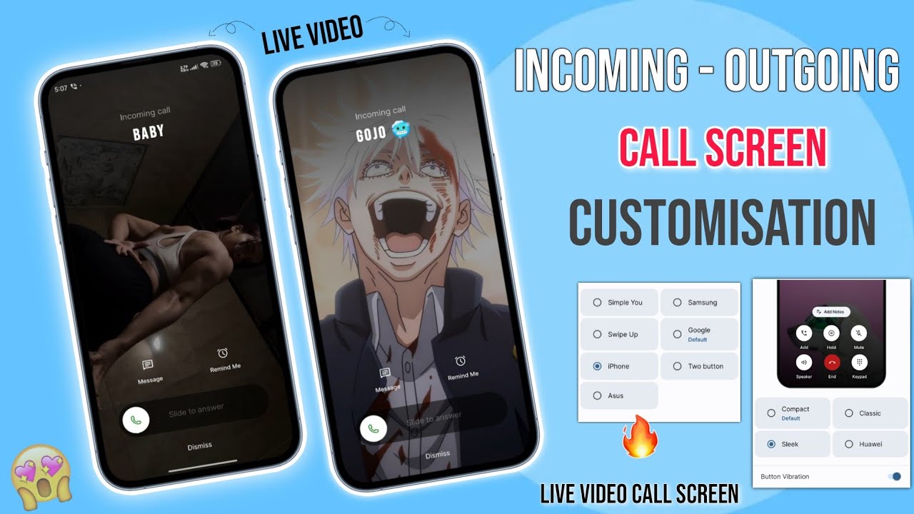 Live Video Call Screen Set To your Android Phone | Get Up to Live Video ...