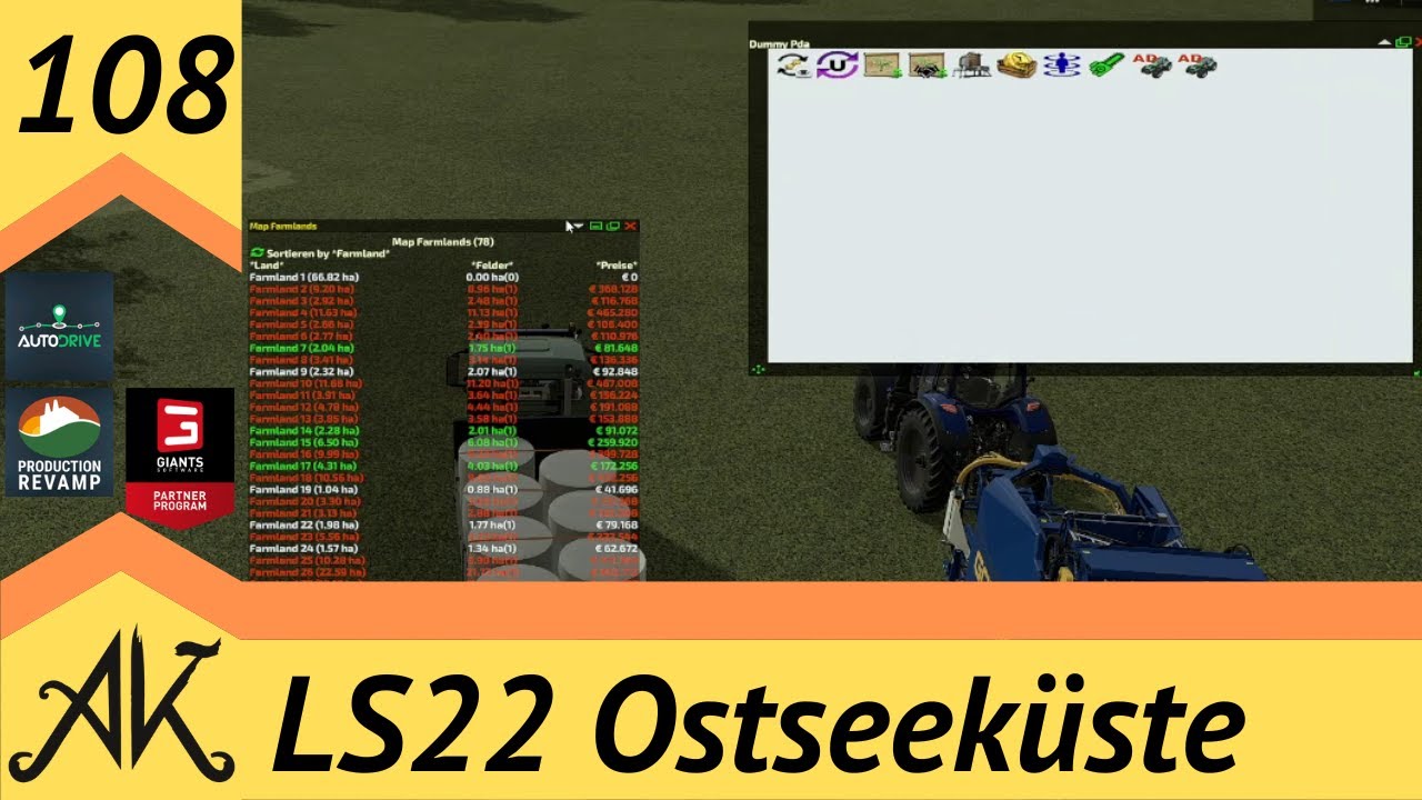 LS22 Ostseeküste 108 Neues Mods dabei und den Feld Service Pickup gibt ...