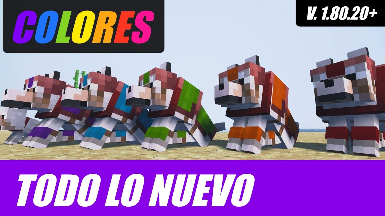 🐺 ARMADURAS para LOBOS OFICIAL | NO más DAÑO- Minecraft PE Bedrock y ...