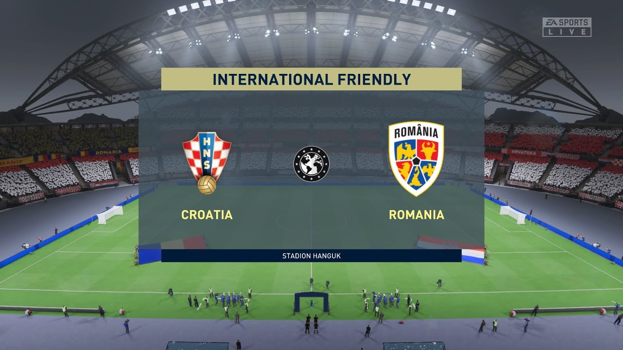 Croatia U21 vs Romania U21 (27/06/2023) UEFA U21 EURO 2024 FIFA 23 ...