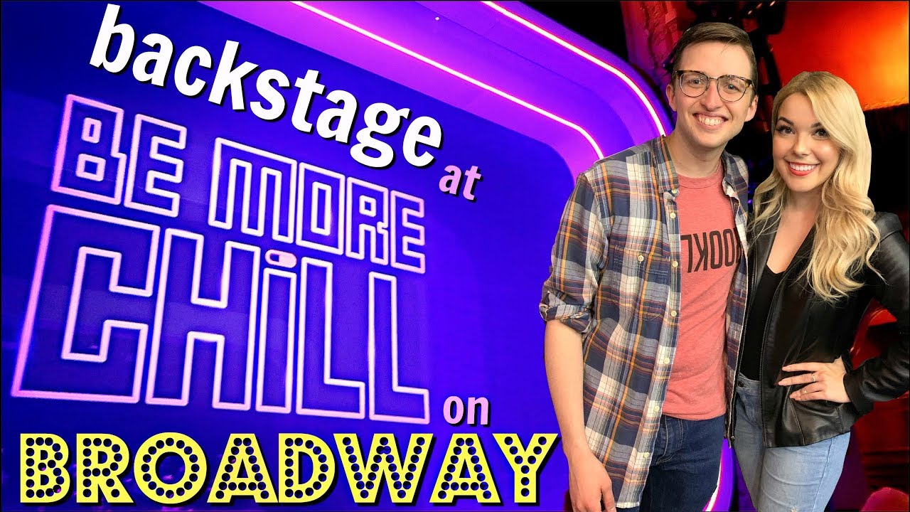 Backstage at BE MORE CHILL on BROADWAY! 💊 Katherine Steele - YouTube