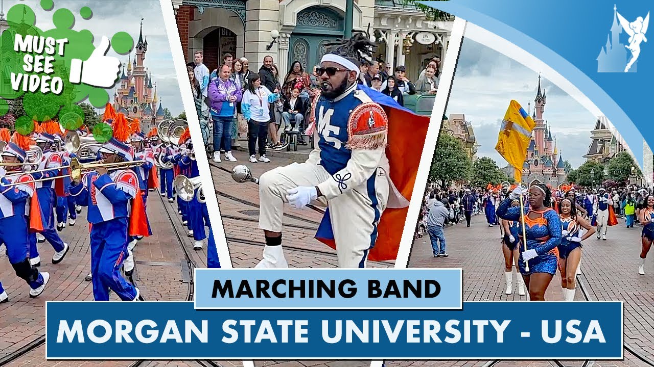 🎺 Morgan State University Marching Band from the USA at Disneyland ...