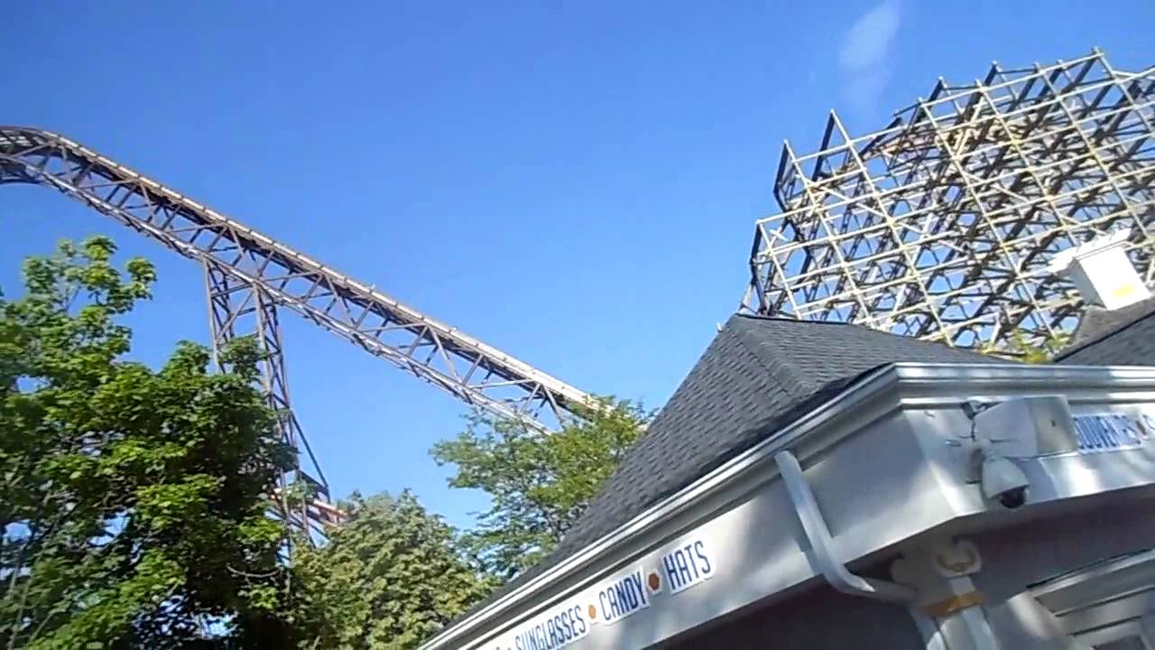 Goliath Train Leaving Station to Test! Six Flags Great America 6-4-14 ...