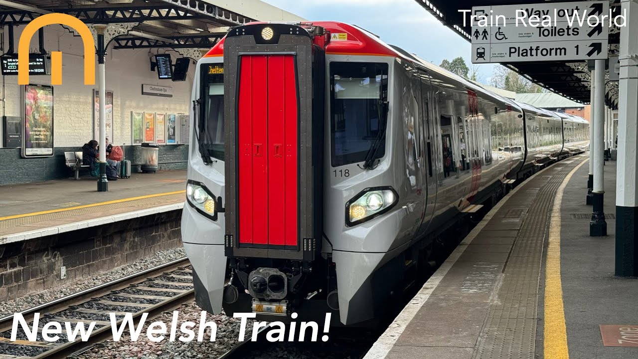 A New Welsh Train!! - TfW Class 197 Cardiff to Cheltenham Spa - YouTube