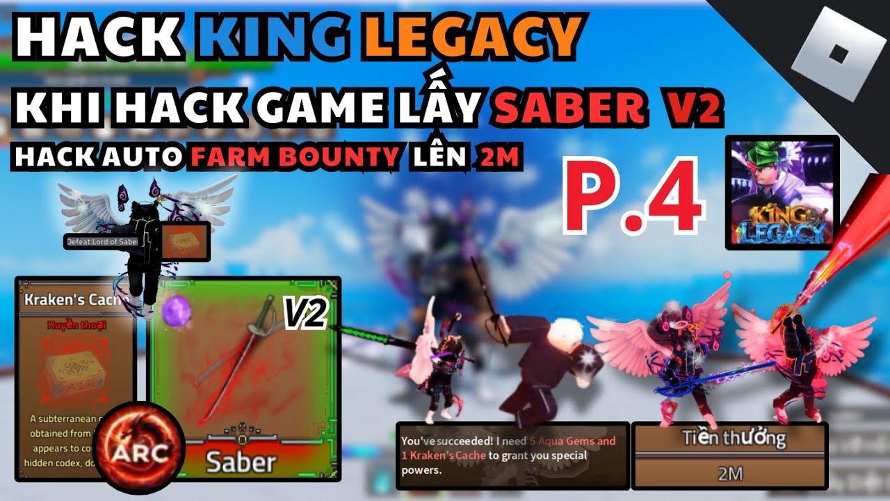 HACK KING LEGACY -WHEN HACKING THE GAME TO GET SABER V2 AND HACK AUTO ...