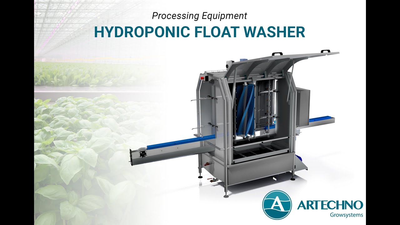 Hydroponic Float Washer 100 - Artechno Growsystems - YouTube