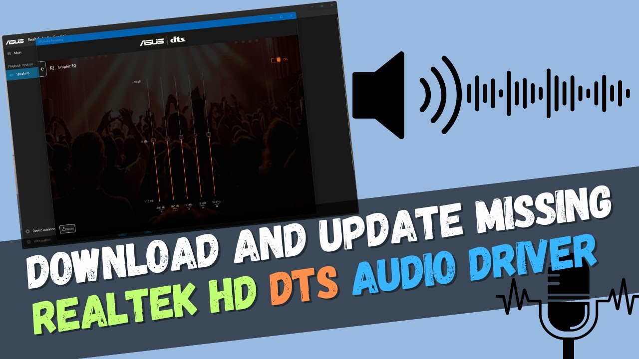 How to Download and Update Missing Realtek HD DTS Audio Driver - YouTube