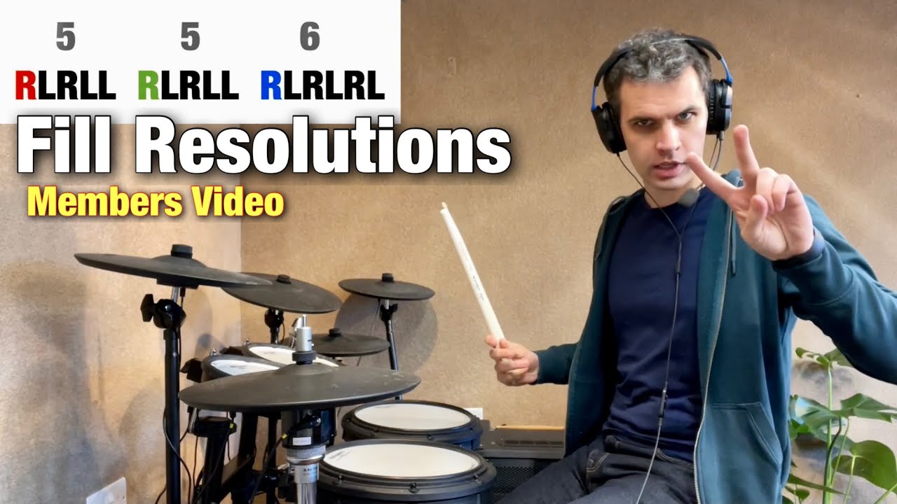 556 Fill Resolutions | Drum Lesson (RLRLL,RLRLL,RLRLRL) Odd Groupings ...
