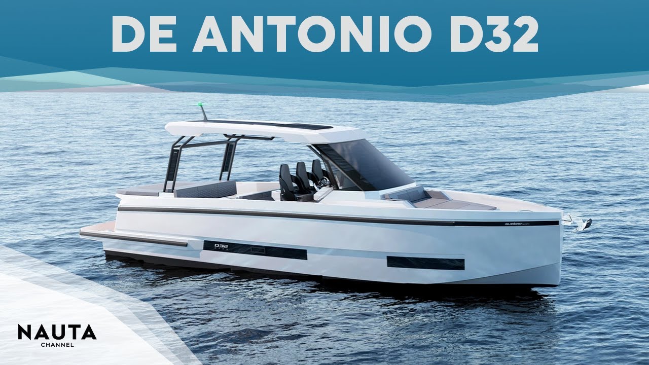 De Antonio Yachts - D32 open - POV walkaround boat tour - YouTube
