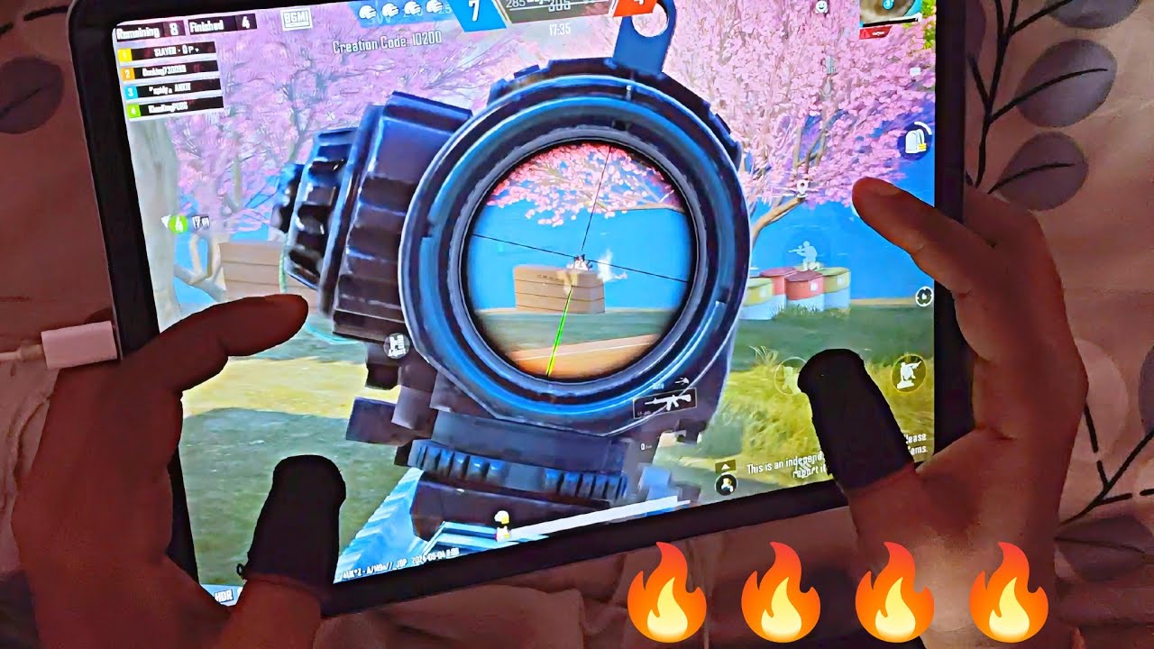 🔥 iPAD AIR 5 BGMI Handcam HDR+ 60FPS TEST Graphics 4 Finger Claw FULL ...