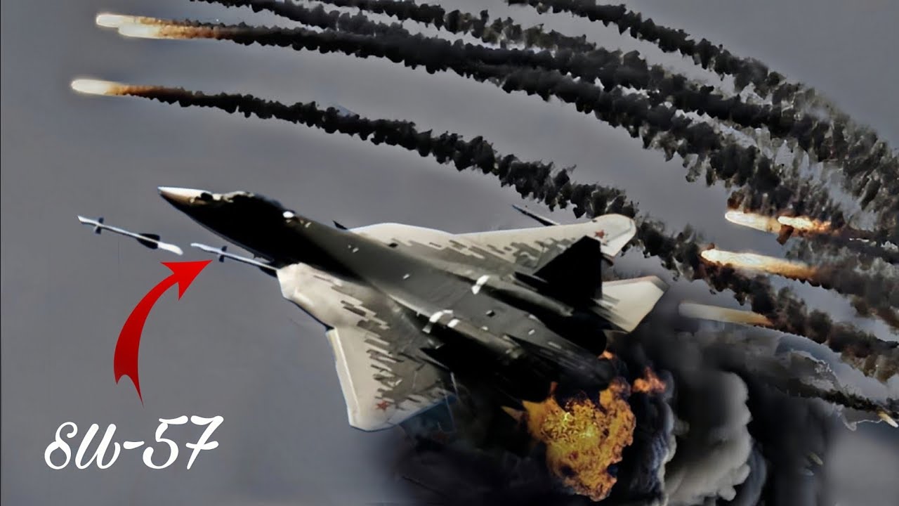 13 Minutes ago! First Russian Sukhoi SU-57 ambushed by US F-35 pilot ...