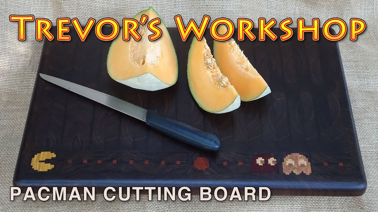 pacman cutting board - YouTube