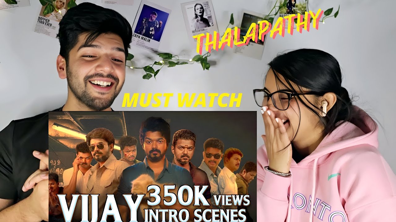 | THALAPATHY VIJAY ICONIC INTRO SCENE REACTION VIDEO | MIND-BLOWING ...
