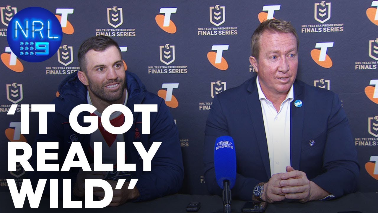 Robinson commends team spirit in hectic elimination final: NRL Presser ...