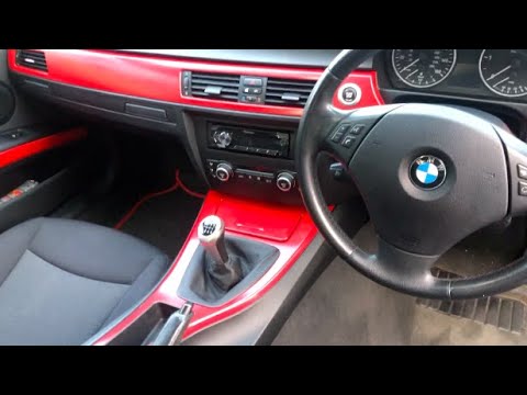 Spraying The Interior Trims Red | BMW E90 320d - YouTube