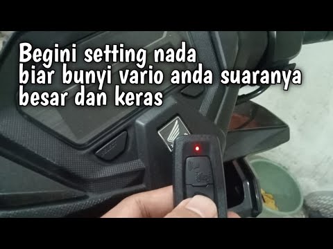 cara setting nada dan volume answer back Honda vario 160 - YouTube