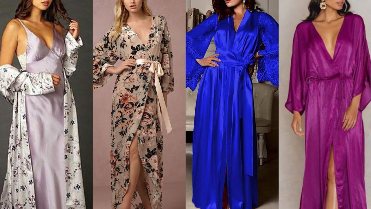 latest most beautiful modern women night gown designing - YouTube