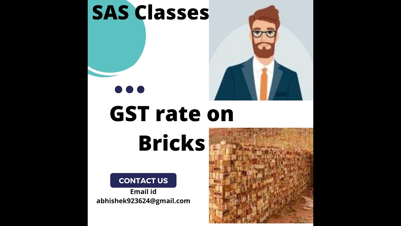 GST Rate on Bricks - YouTube