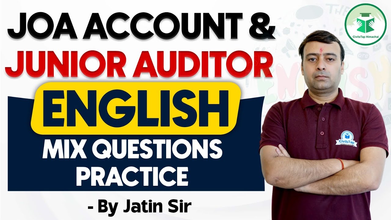 English - Mixed Practice Questions | HP JOA Accounts Exam | HP Junior ...