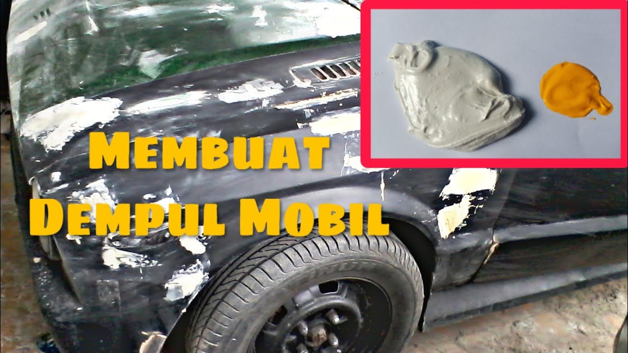Cara Membuat Dempul mobil / Besi Mudah bahan fiber / Resin gampang di ...
