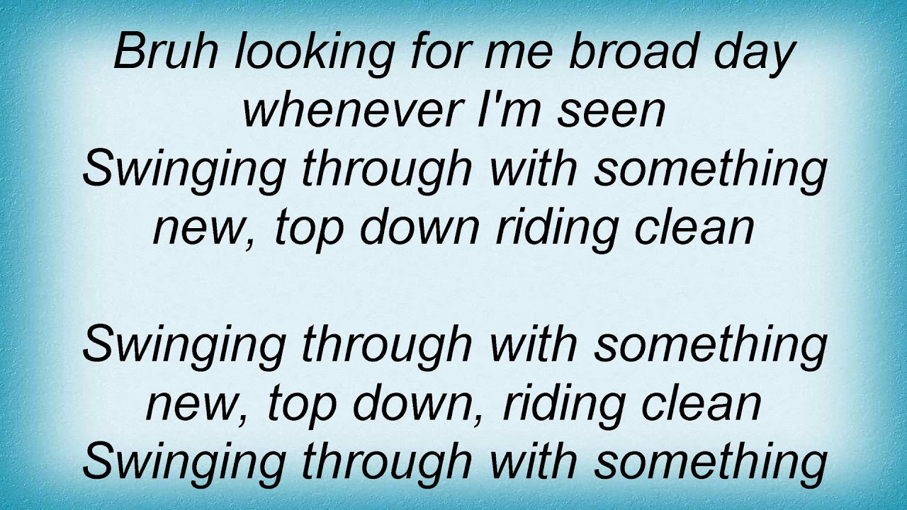 T.I. - The Way We Ride Lyrics - YouTube