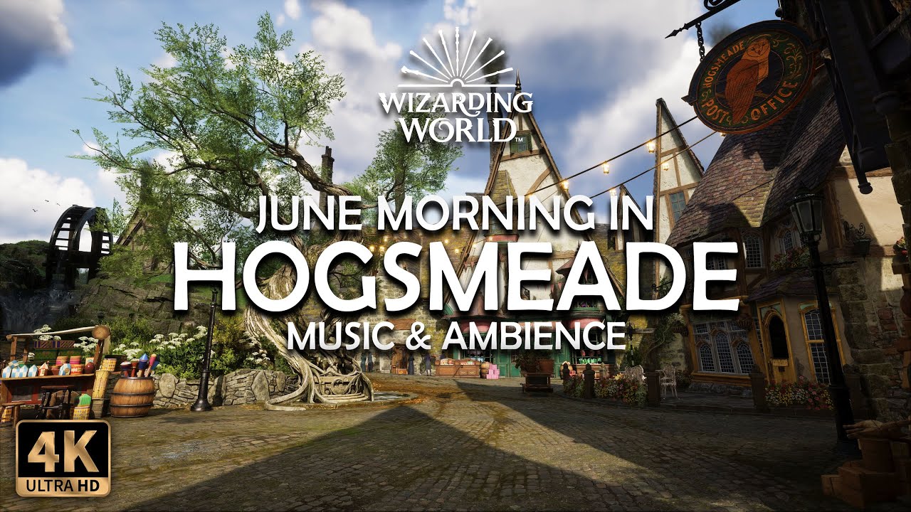 June Morning in Hogsmeade | 4K Harry Potter Music & Ambience - YouTube
