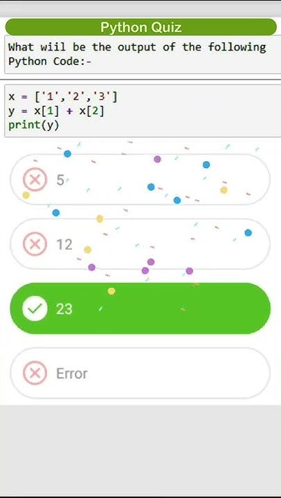 Python Quiz Python Exercise Learn Python Python Shorts Quiz