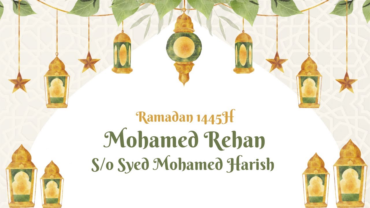Ramadan Quiz- Mohamed Rehan - YouTube